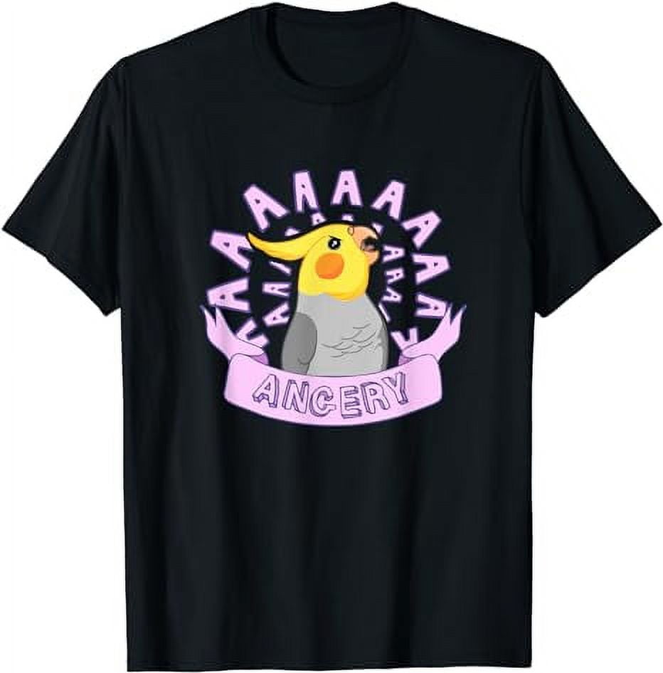 Birb Memes Funny Parrot owner Angery Cockatiel AAAAA T-Shirt - Walmart.com