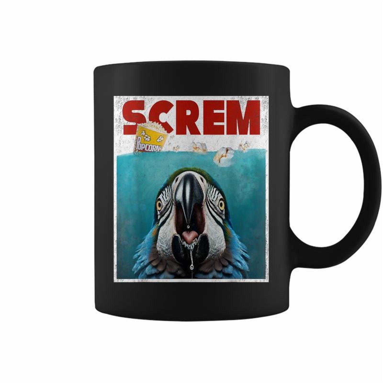 Birb Screm Meme Blue Macaw Parrot Bird Owner Jowls Coffee Mugs ...