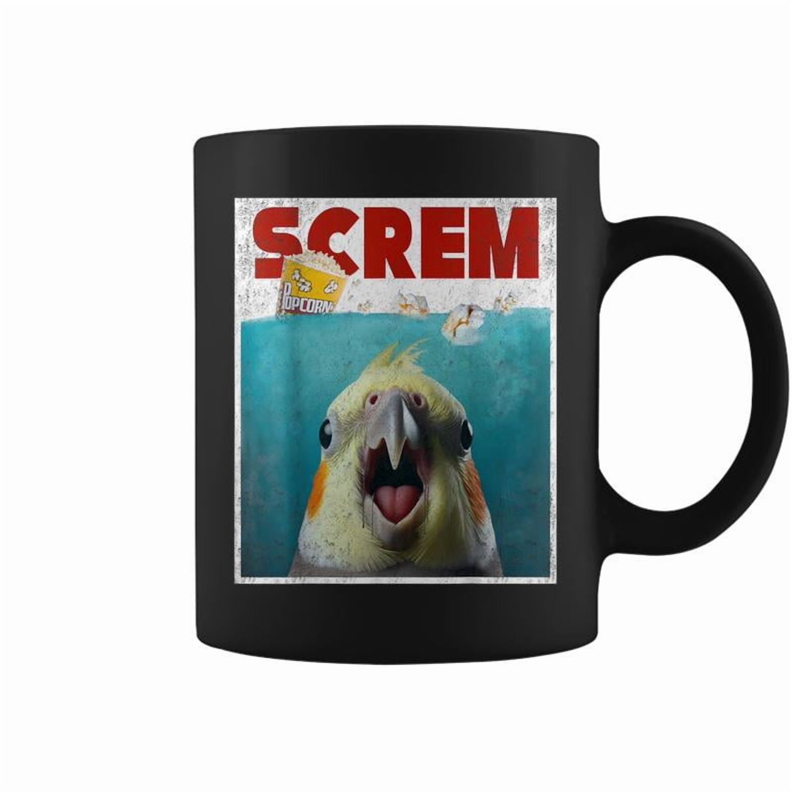 Birb Screm Meme Yellow Cockatiel Bird Owner Jowls Paws Coffee Mug ...