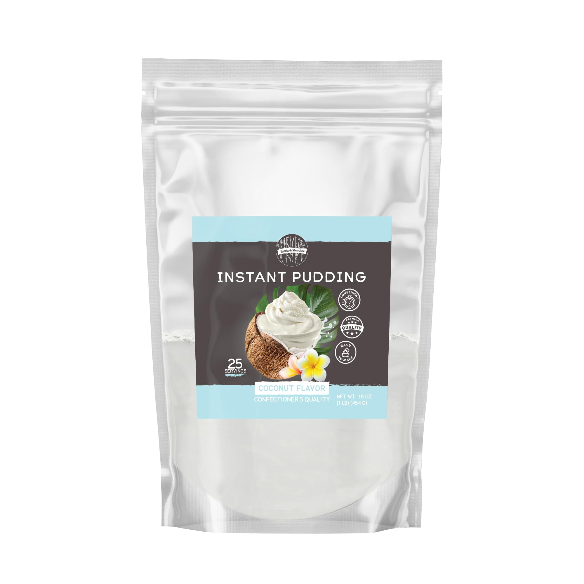 Birch & Meadow 1 TSF6 lb, Coconut Instant Pudding, Mix in Minutes ...