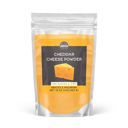 Birch & Meadow, Cheddar Cheese Powder, 1lb, Salty & Delicious Flavor ...