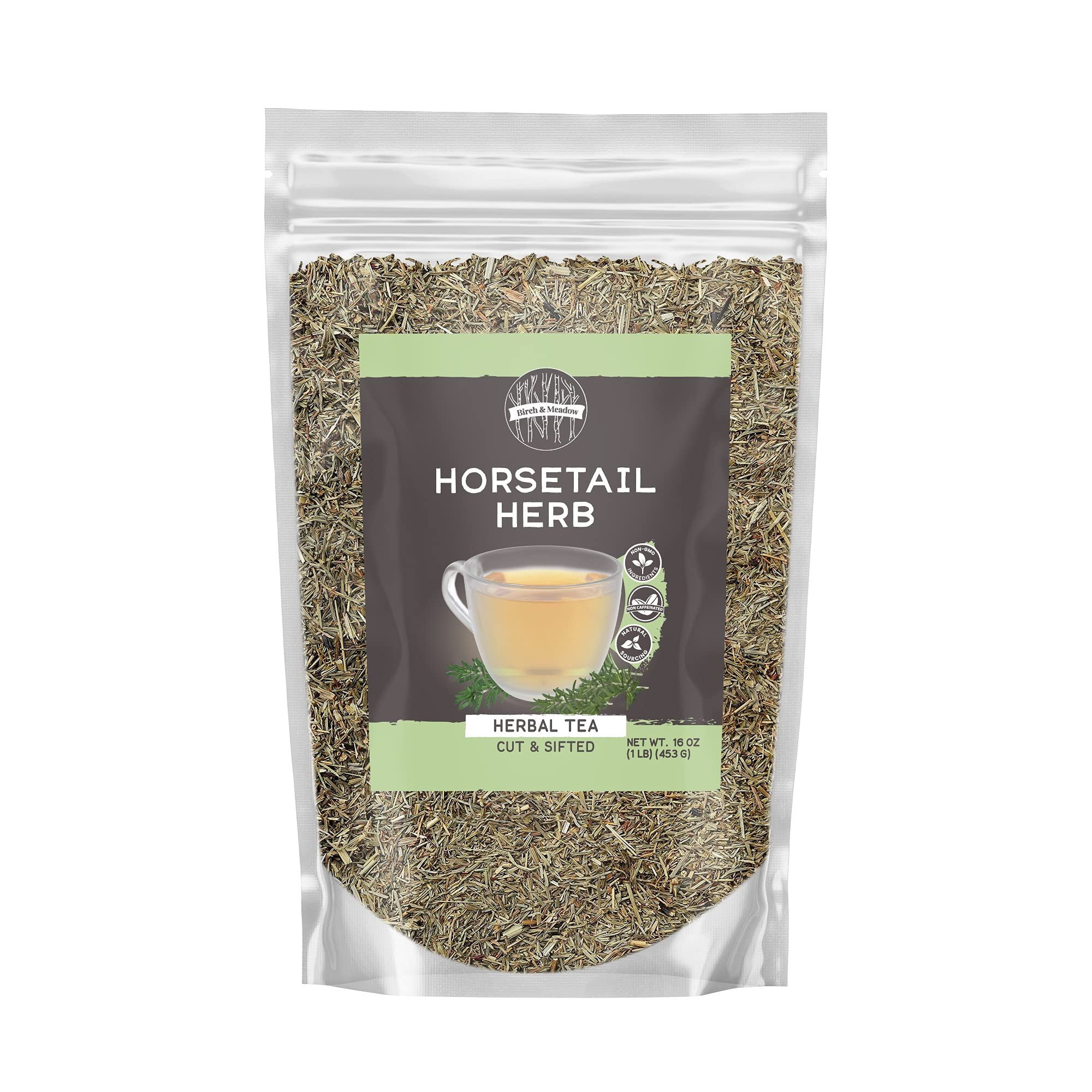 Birch & Meadow 1lb of Horsetail Herb, Herbal Tea, Cut & Sifted ...