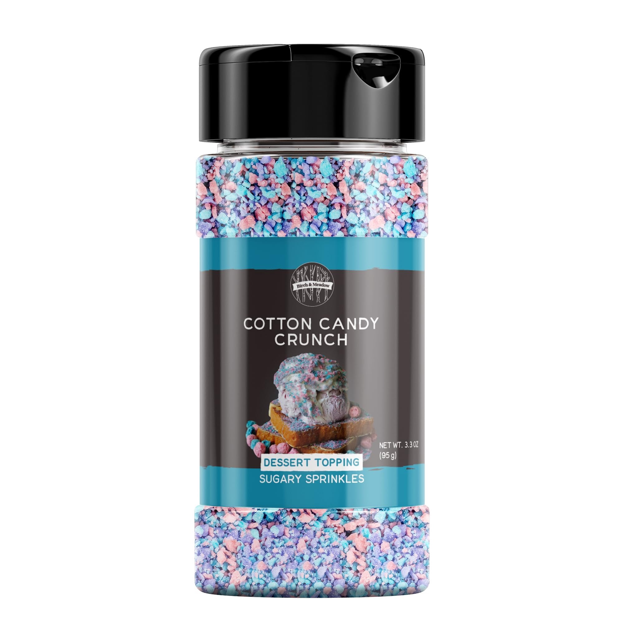 Birch & Meadow 5 Tbsp of Cotton Candy Crunch, Ice Cream Topping ...