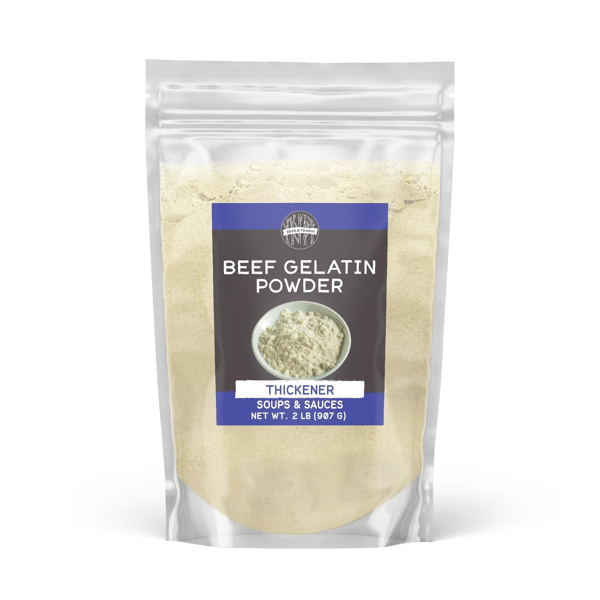 Birch & Meadow Beef Gelatin Powder, 2 lb, Unflavored, Soup & Sauces ...