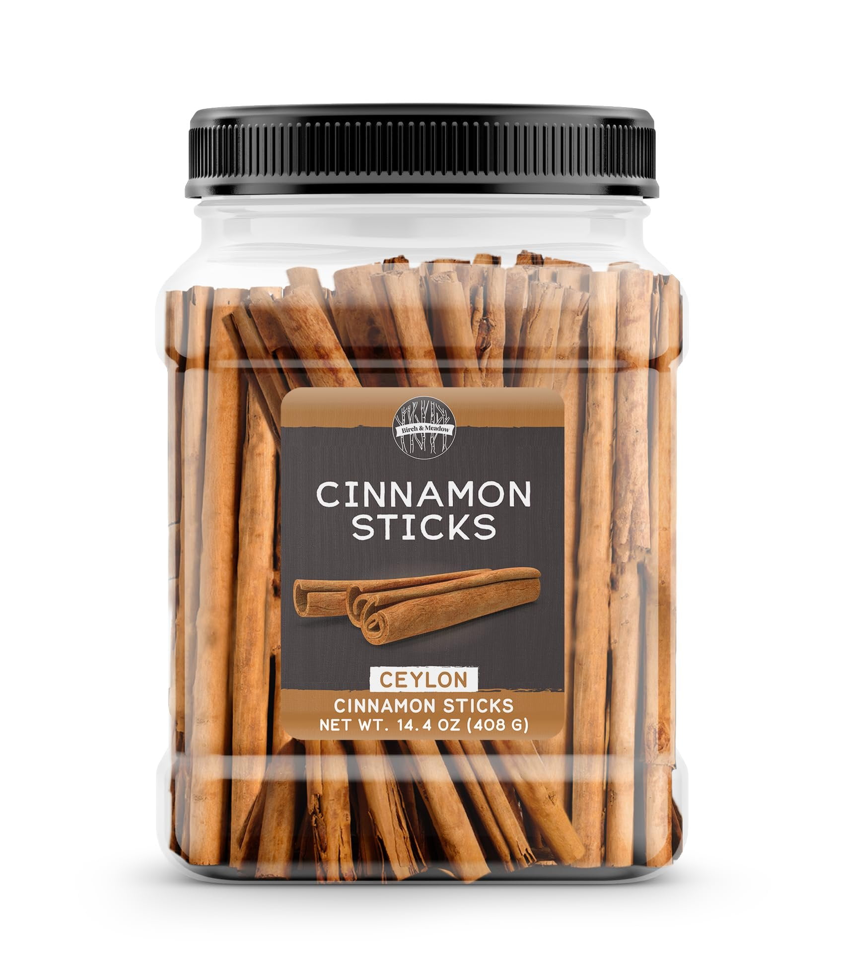 Birch & Meadow Ceylon Cinnamon Sticks, 14.4 oz, True Cinnamon, Whole ...
