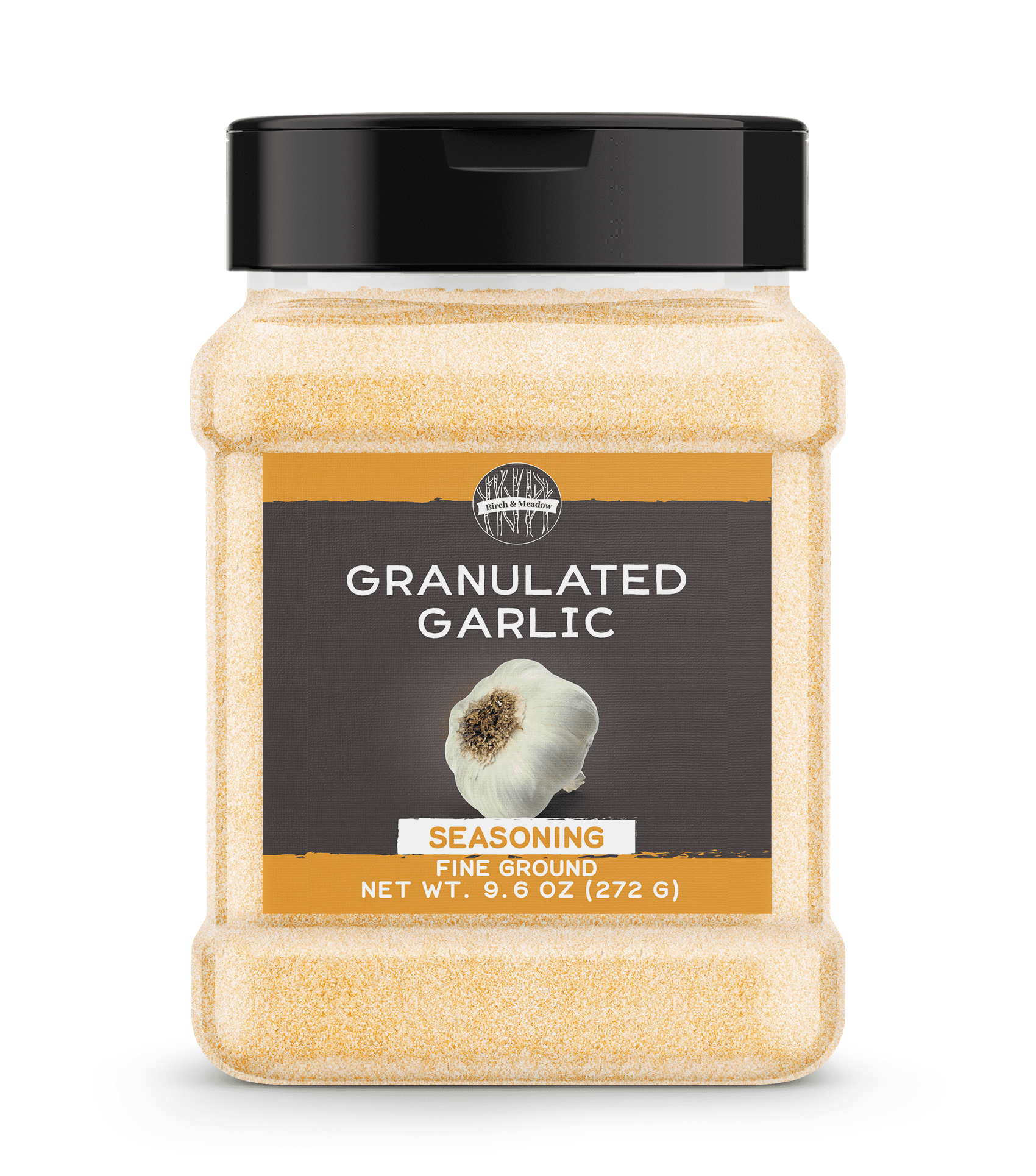 Birch & Meadow Granulated Garlic, 9.6 oz, Ground Garlic Cloves ...