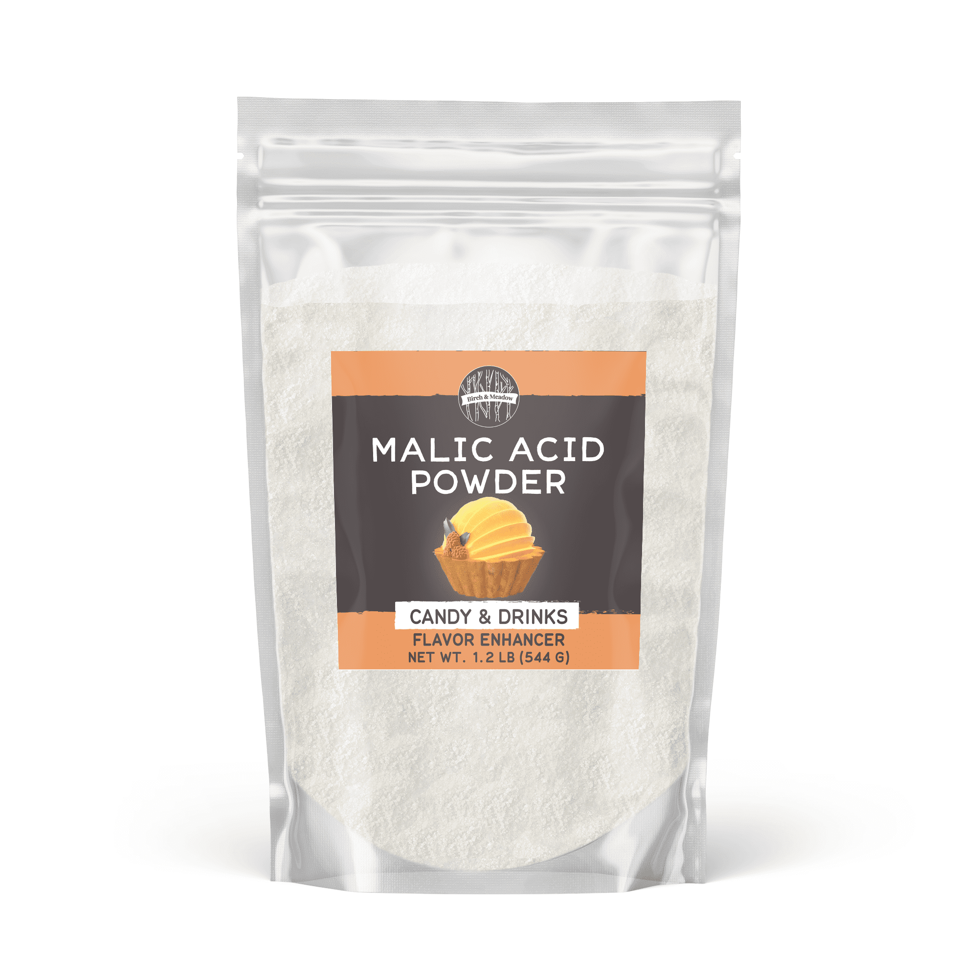 Birch & Meadow Malic Acid Powder, 1.2 lb, Flavor Enhancer, Sour Candies ...