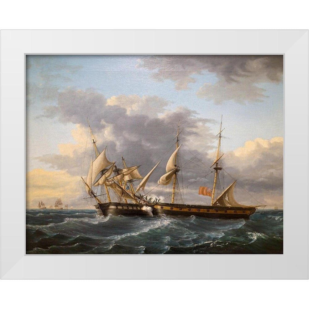 Birch, Thomas 32x26 White Modern Wood Framed Museum Art Print Titled ...