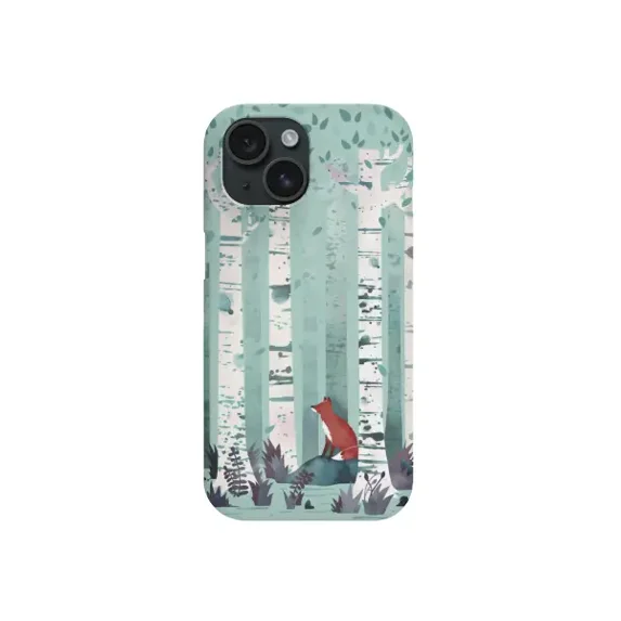 Birch Tree Forest Art Phone Case for iPhone 16 15 14 13 12 11 Pro Max ...