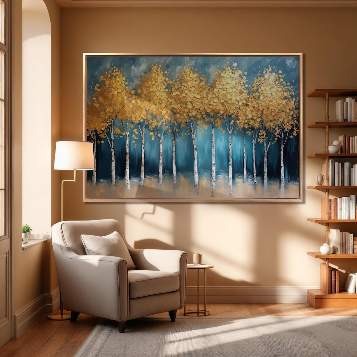 Birch Tree Forest Wall Art Landscape Poster Serene Nature Wall Decor ...