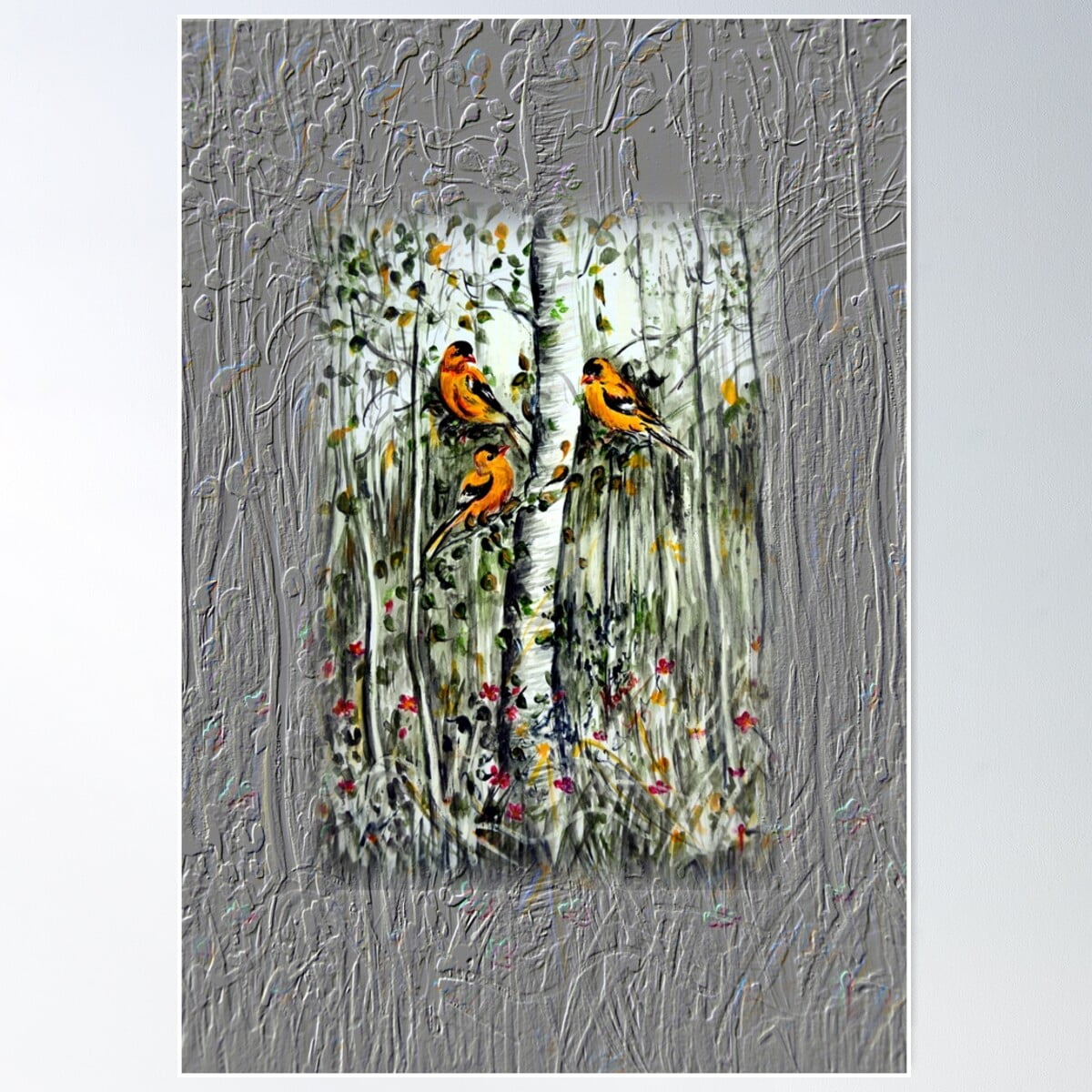 Birch Trees Poster Wall Art, Modern Wall Decor For Living Room Bedroom ...