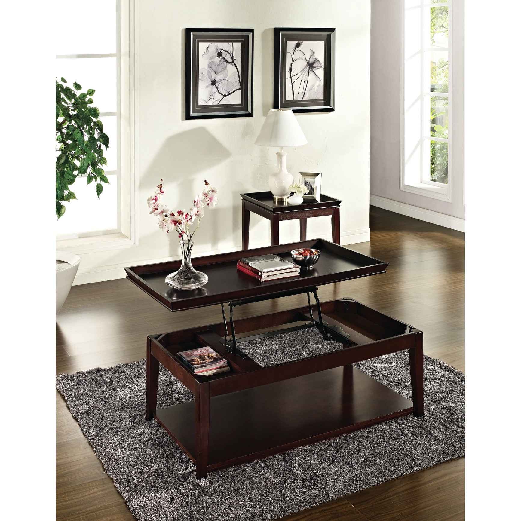Birch Veneer & Stylish Appearance - Lift Top Table for Enhancing Home ...