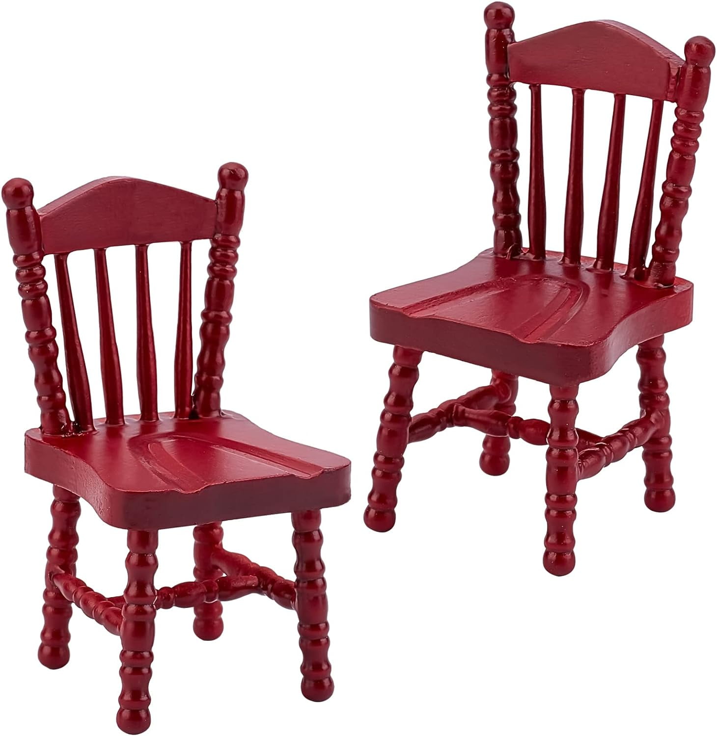 Birch Wood Chair Miniature Furniture Model for Dollhouse Accessories ...