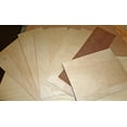 Birch wood veneer sample pack = 10 pieces with phenolic backer (3"-5" x ...