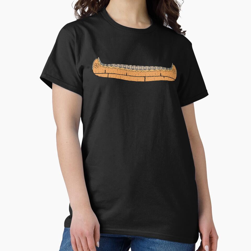 Birchbark Canoe Shirt, Casual Graphic Tee, Everyday Short Sleeve Shirt ...