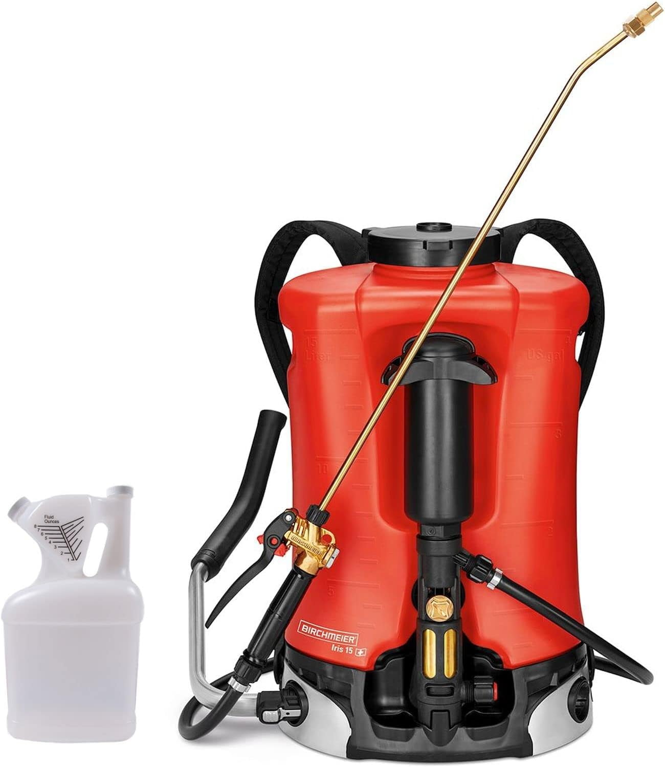 Birchmeier Iris 15 AT3 Backpack Sprayer with Tip N' Measure 1 Gallon ...