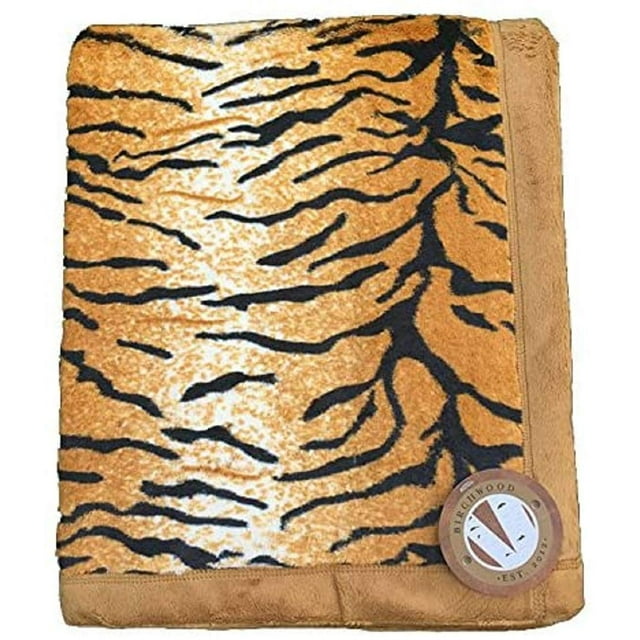 Birchwood Animal Print Throw Blanket, Tiger - Walmart.com