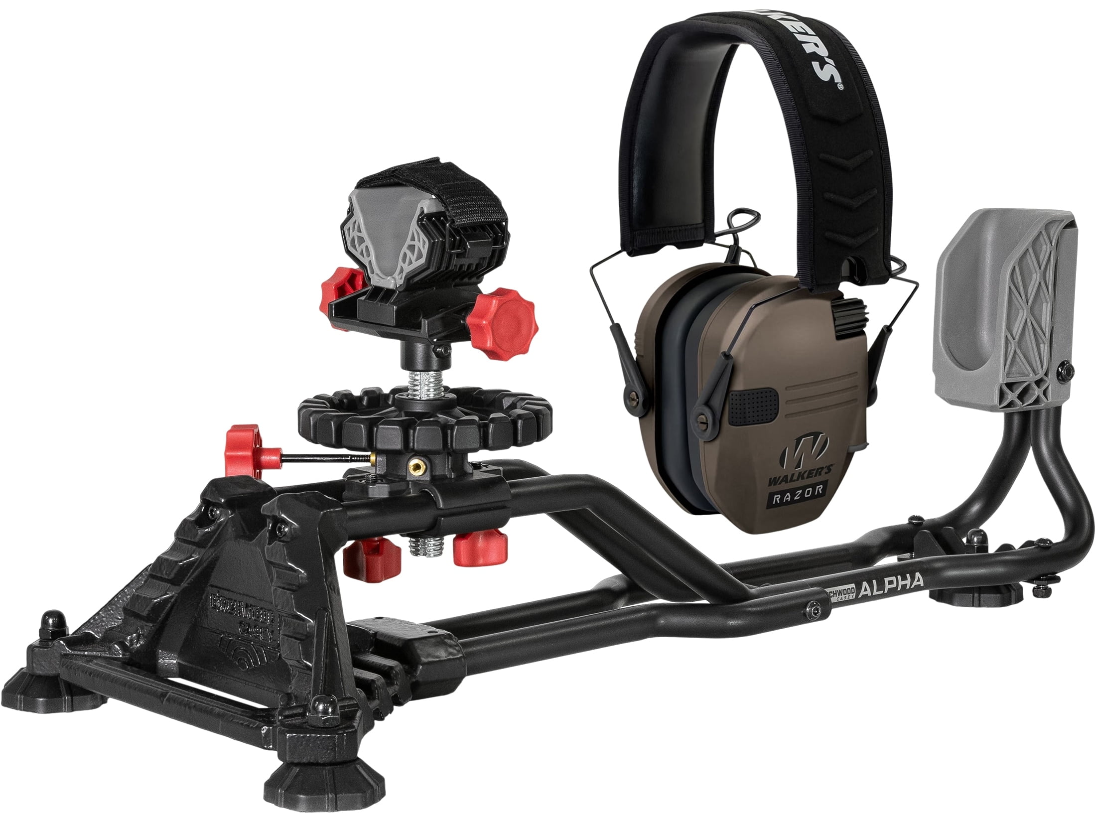 Birchwood Casey Alpha Shooting Rest with Free Walker's Razor Slim ...