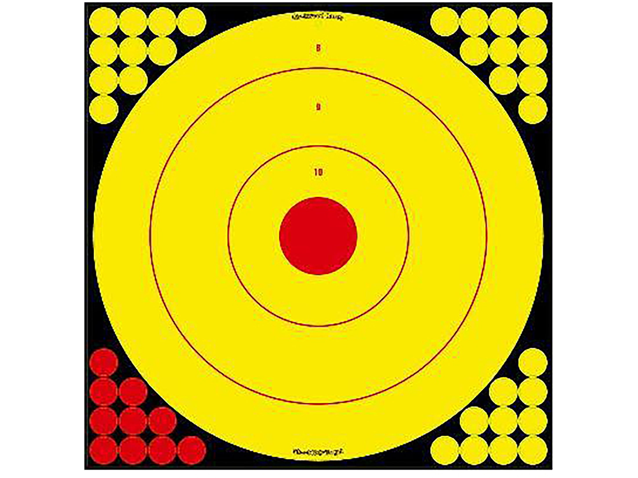 Birchwood Casey Bullseye Long-Range Shooting Targets, Black Splatter ...