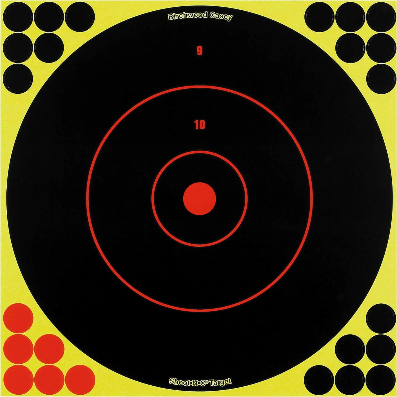 Birchwood Casey Shoot-N-C Bullseye Targets, 12, 5 Targets + 120 Pasters - Walmart.com