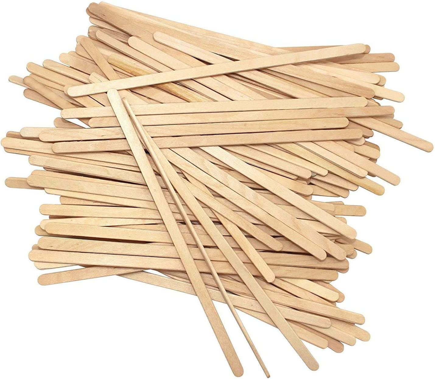 Large Wooden Coffee Stir Sticks, Round-End Disposable Stirrers for ...