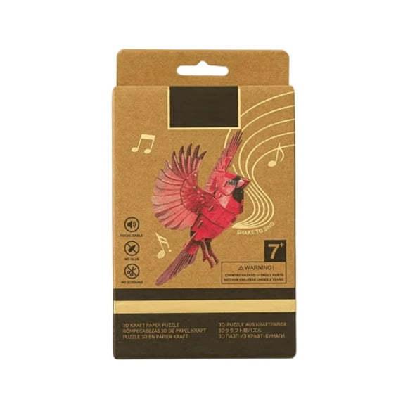 Bird 3D Puzzle Diy Cardboard Assembly Kit - 3D Model Craft Set With ...