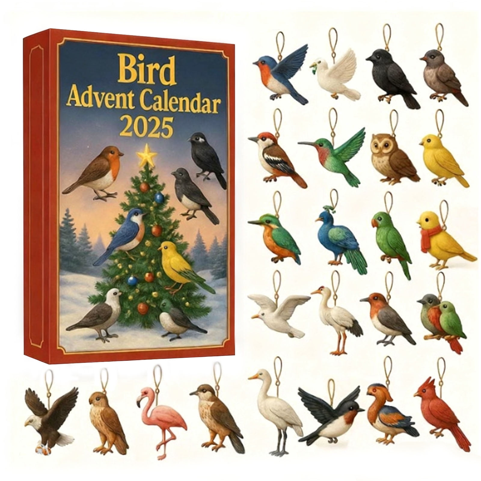 Bird Advent Calendar 2025 Holiday Gift for Families & Bird Lovers 24 ...