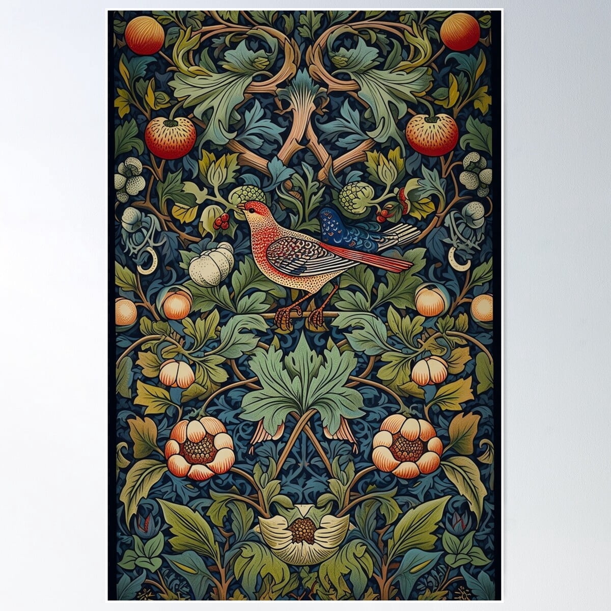 Bird And FruitsA Victorian Garden Fabric Pattern Inspired By William ...