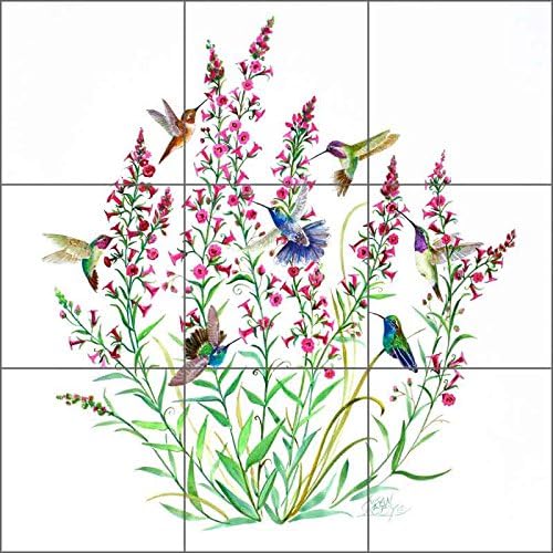 Bird Art Tile Mural Backsplash Ceramic - Hummingbirds in The Air by ...