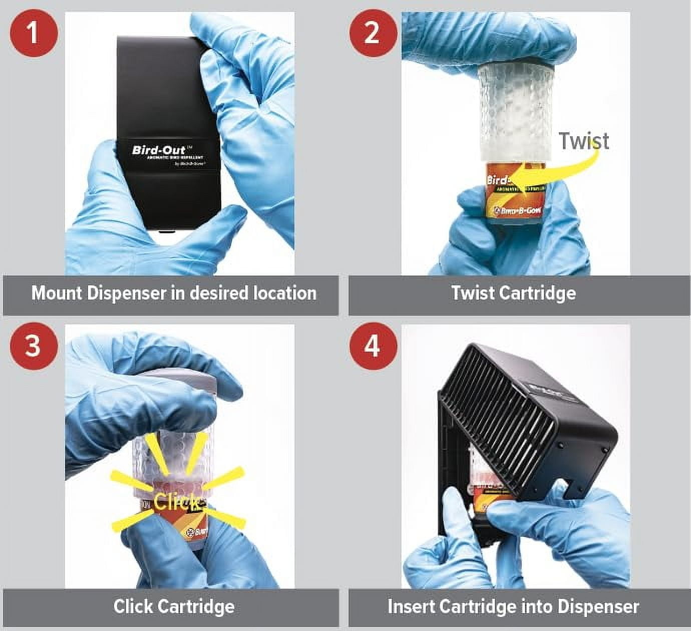 Bird B Gone - Bird-Out Aromatic Bird Repellent Kit - Dispenser ...