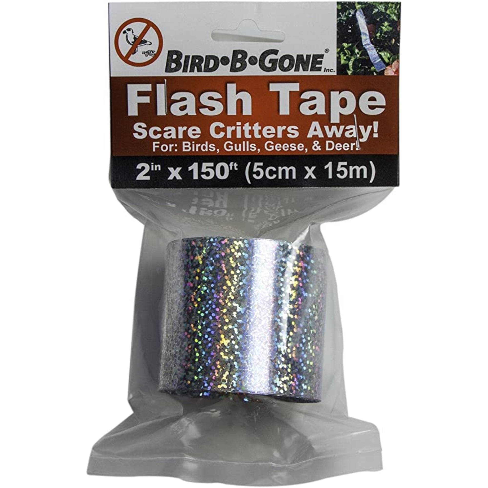 Bird B Gone MMAFT-SIL Holographic Flash Tape Bird Deterrent - 150 ft. x ...