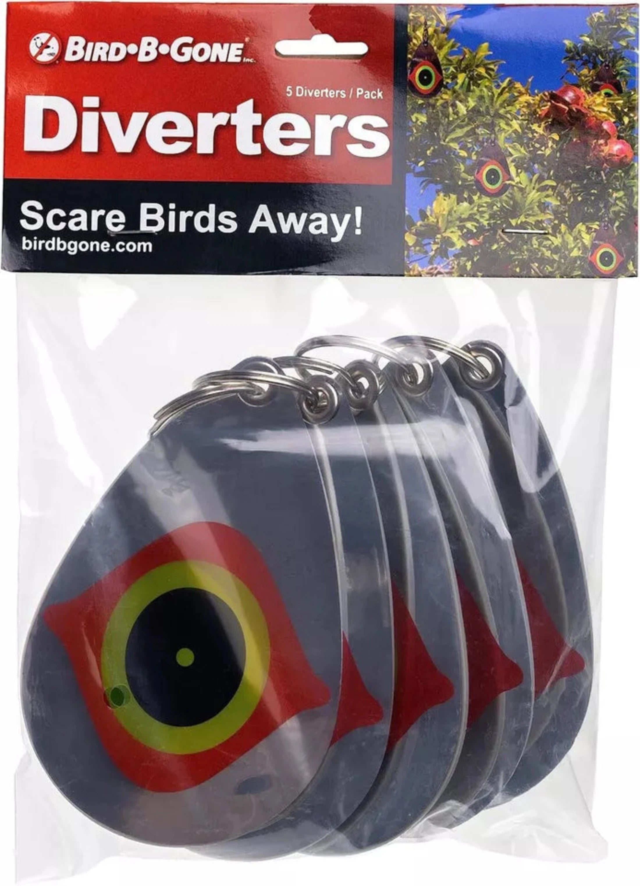 Bird B Gone MMSED-5 5- Count Pack of Scared-Eye Hanging Bird Scare ...