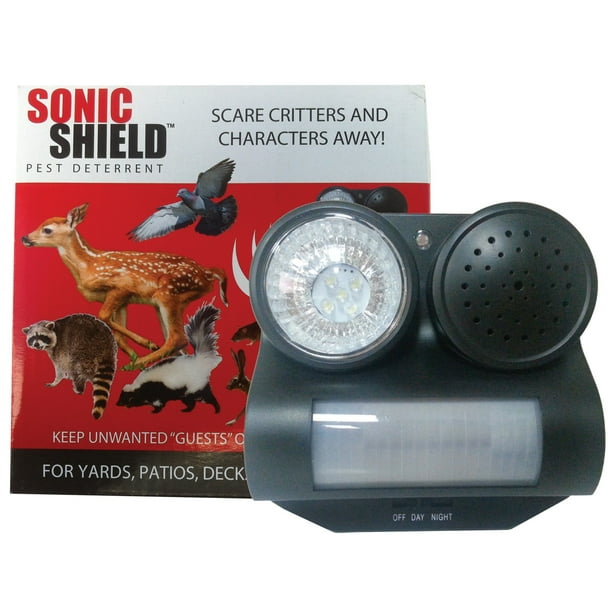 Bird B Gone Sonic Shield Pest Deterrent, Deter Birds, Deer, Raccoons ...