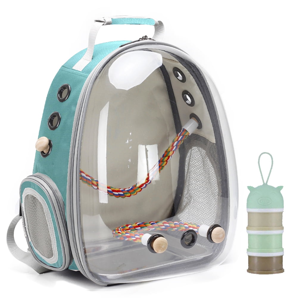 Bird Backpack Carrier, Clear Bubble Window Bird Travel Backpack with ...