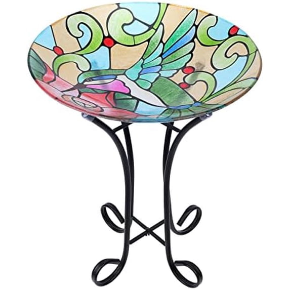 Bird Bath-Bird Baths for Outdoors - Hummingbird Large Bird Bath Bowl ...