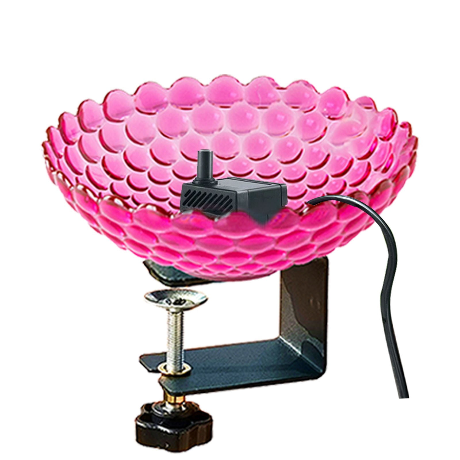 Bird Bath Bowl, Deck Bird Bath, Adjustable Deck Railing Birdbaths for ...