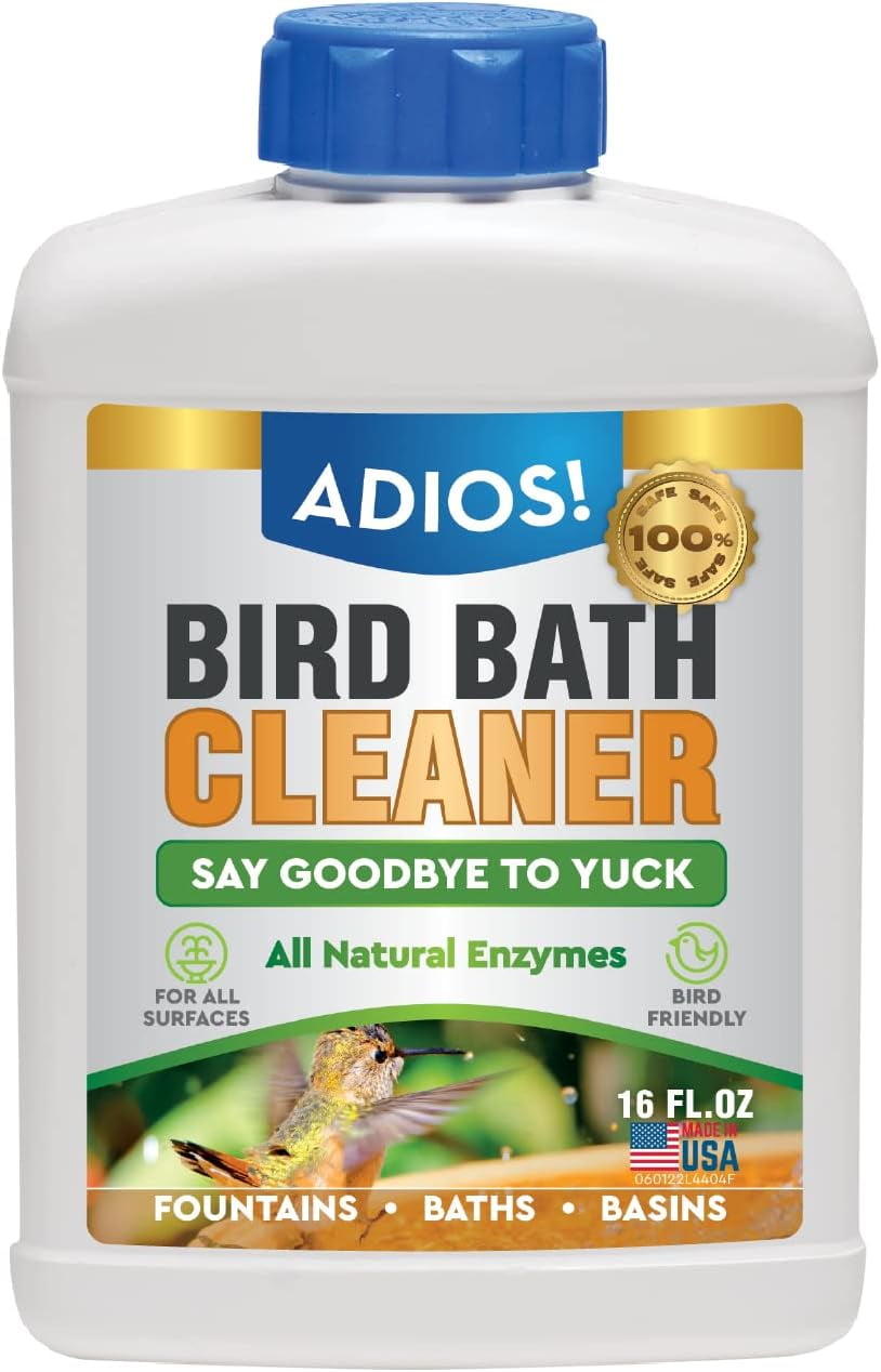 Bird Bath Cleaner for Outdoor Fountains and Bowls, Safely Cleans Metal ...
