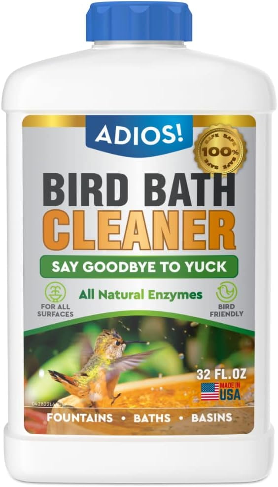 Bird Bath Cleaner for Outdoor Fountains and Bowls, Safely Cleans Metal ...