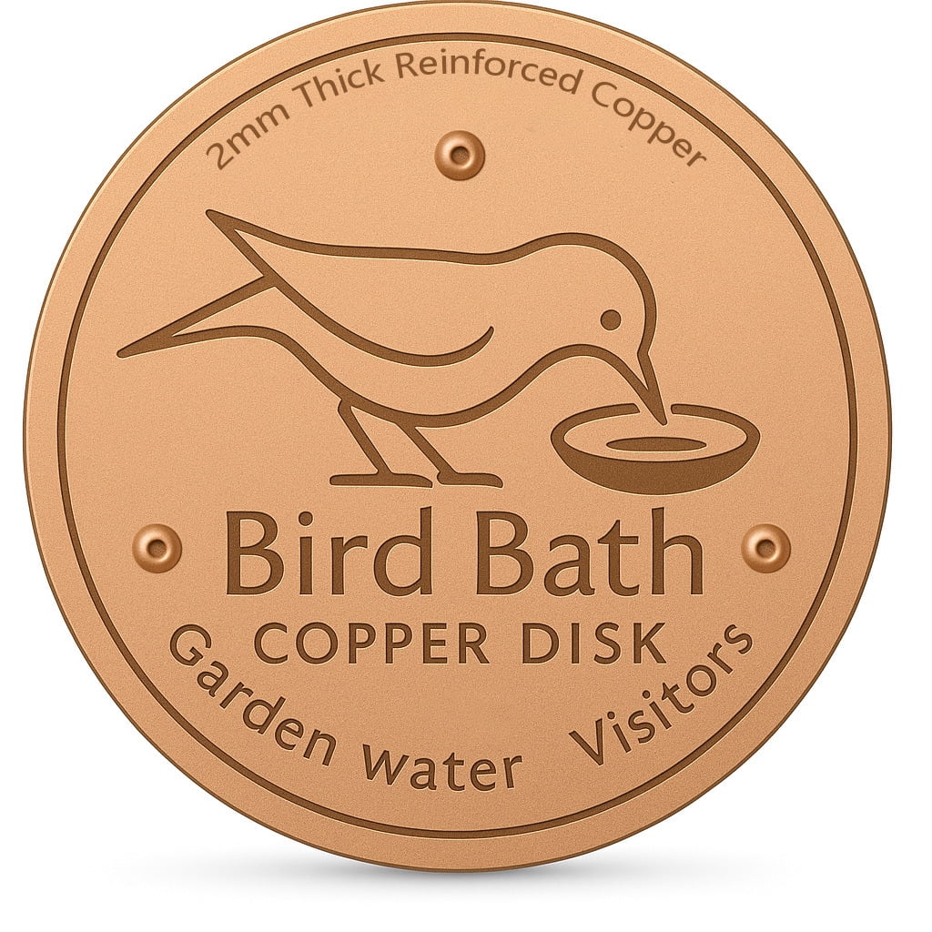 Bird Bath Copper Disk, 2mm Thick Reinforced Copper Cleaning Disk with ...