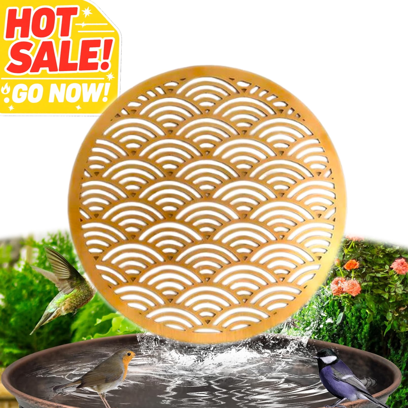 Bird Bath Copper Disk,Water Agitator for Bird Bath,1mm Reinforced ...