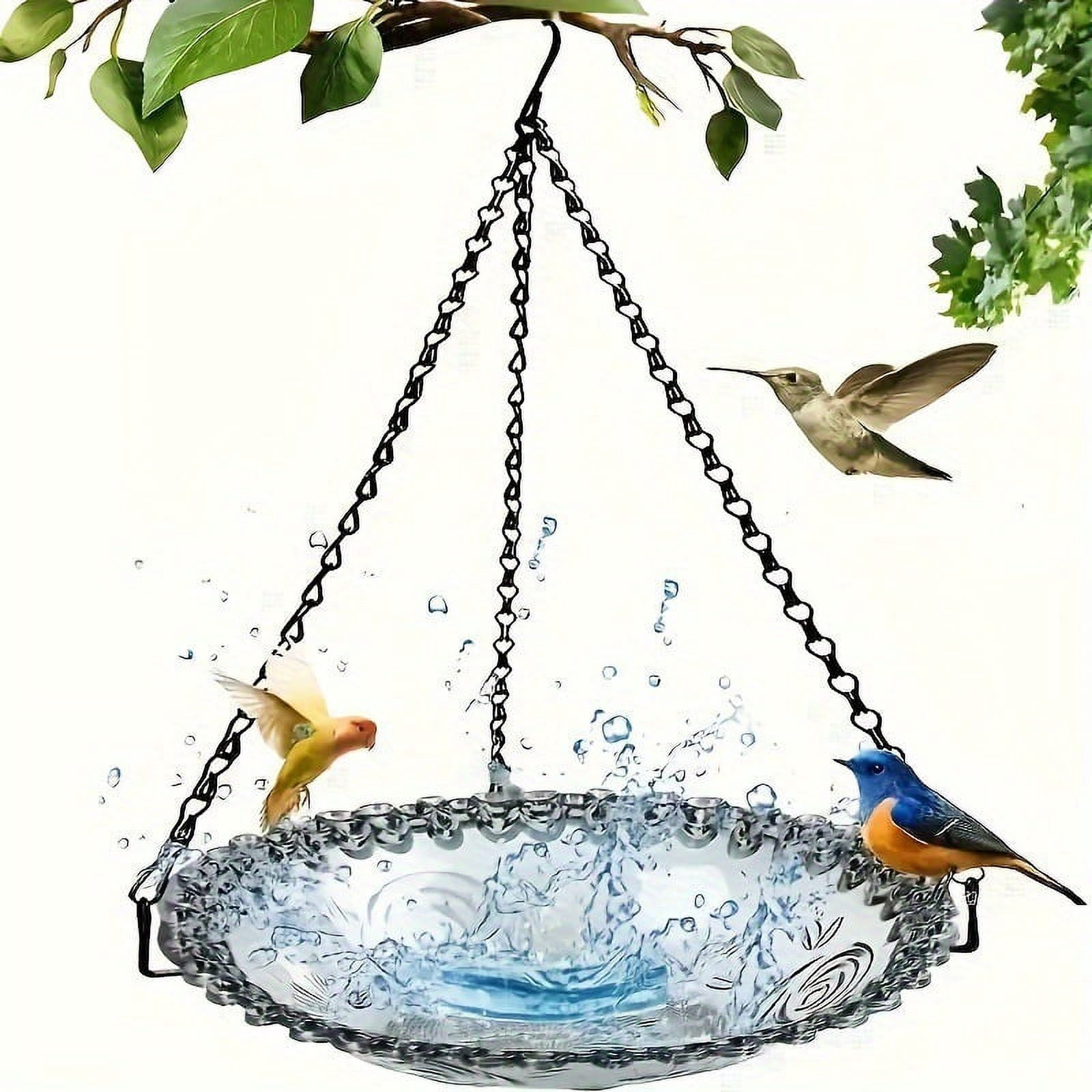Bird Bath Hummingbird Feeder Hanging Bird Bath Tray Bird Feeder Plate ...