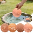 Bird Bath Purification Disk 4" Copper Algae Control Cleaner Rustproof ...