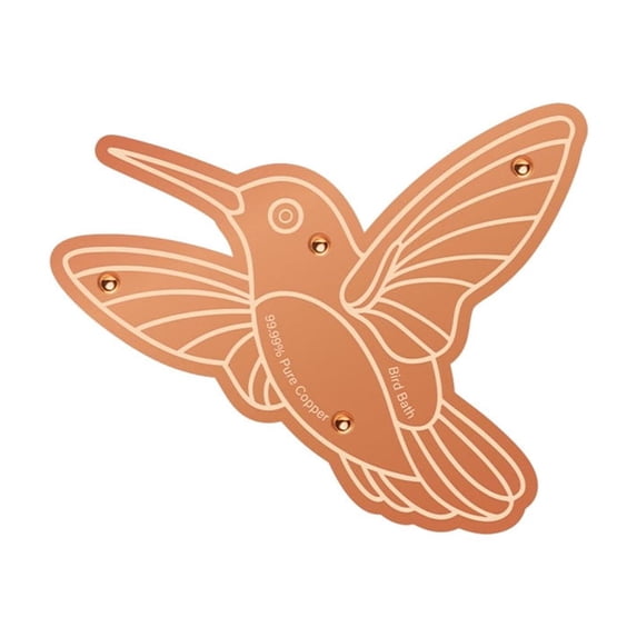 Bird Bath Purification Disk Pure Copper Outside Winter Solar Power ...