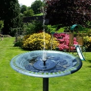 Smart Solar Acadia Traditional Outdoor Bird Bath Pedestal - Olive Green ...