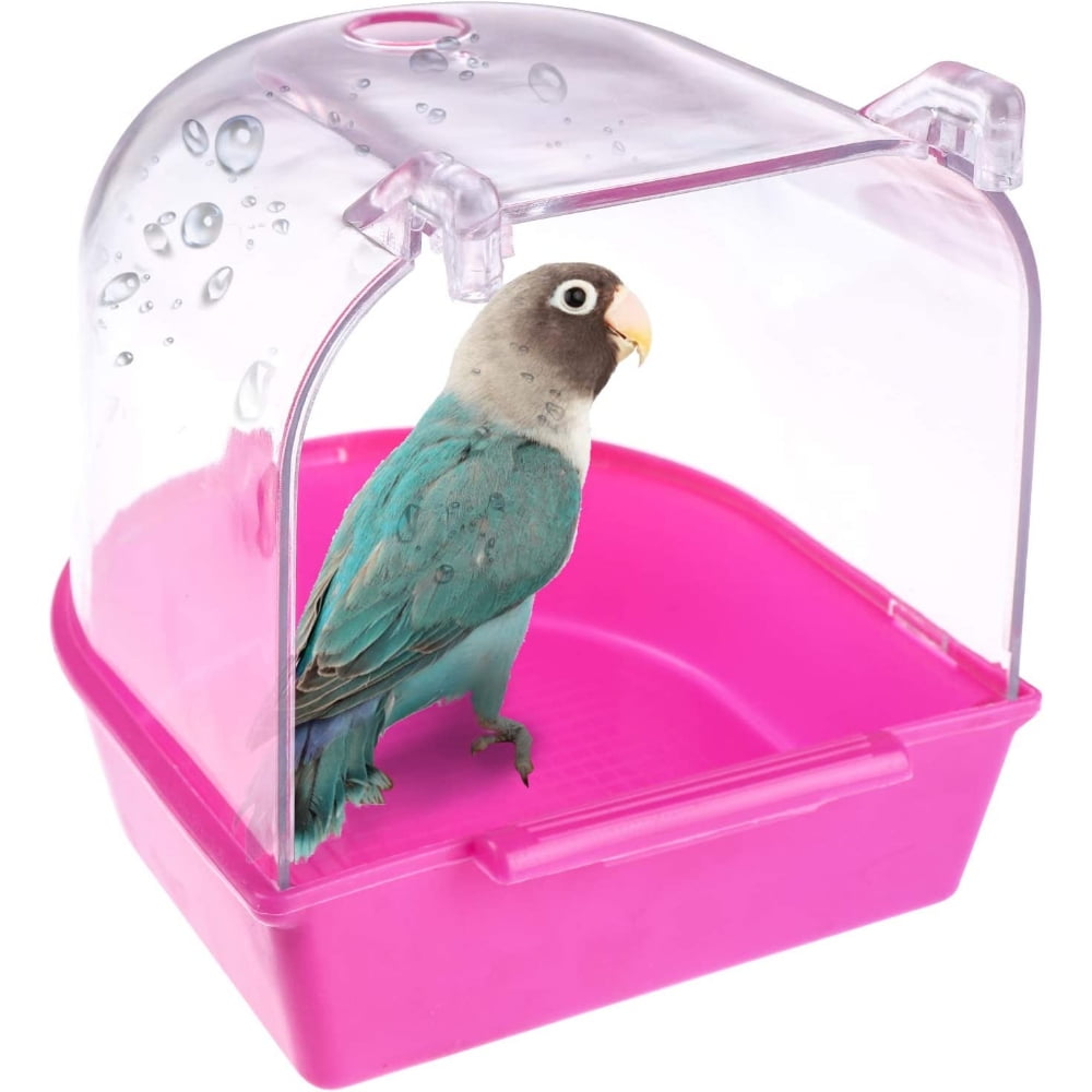 Bird Bath Tub, Hanging Bird Bath Box for Cage, Parrot Bathtub Shower ...