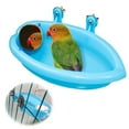 Bird Bath Tub with Mirror,Bird Cage Hanging Bath Bathing Box for Small ...