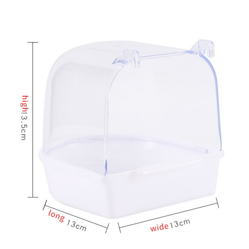 Bird Bath for Cage, Parrot Bath for Parakeet,Large Bird Bath Box Parrot ...