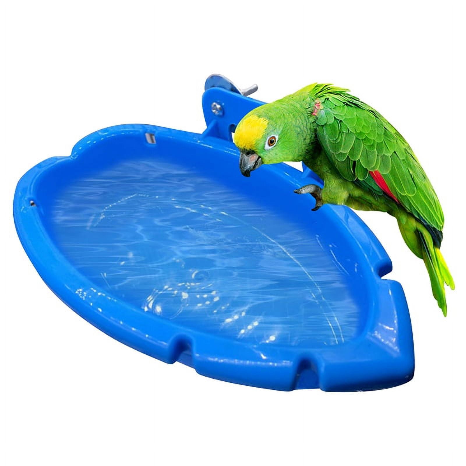 Bird Baths Tub Bowl Basin Parrot Cage Hanging Bathing Box Bird Birdbath ...