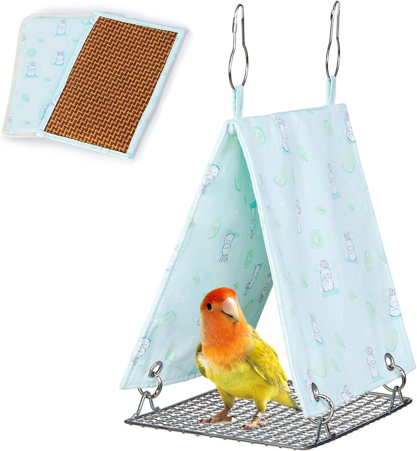 Bird Bed for Cage with Sturdy Bottom, Waterproof Bird Nest for Parakeet ...