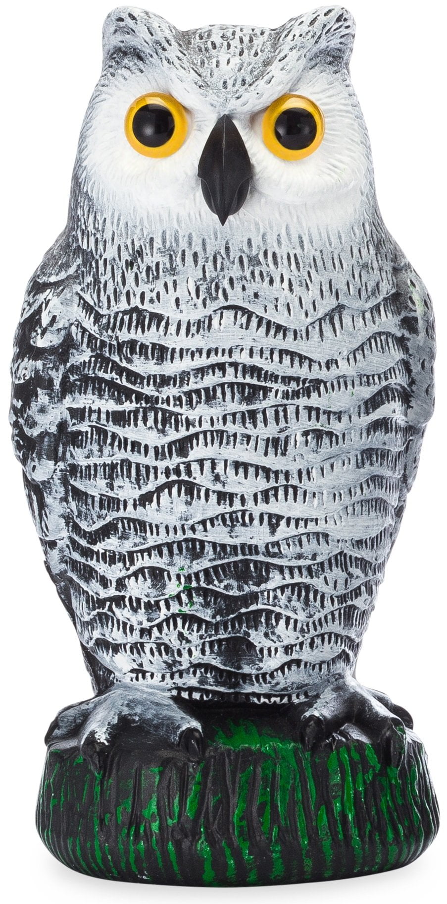 Bird Blinder Scarecrow Fake Owl Decoy - New Horned Design - (Small ...